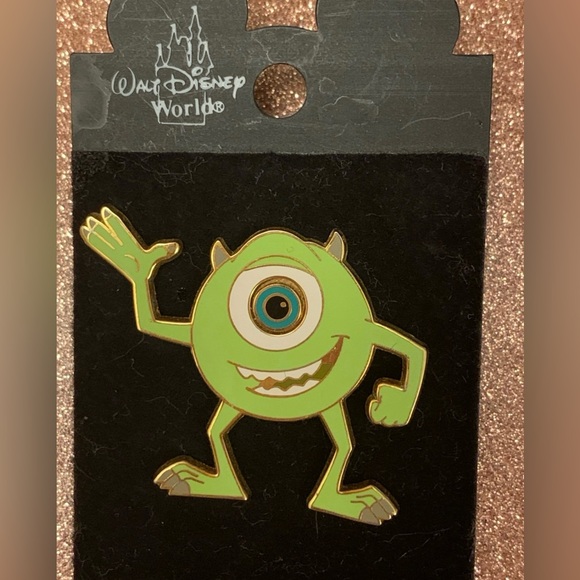 Disney | Jewelry | Disney Mike Wazowski Pin | Poshmark